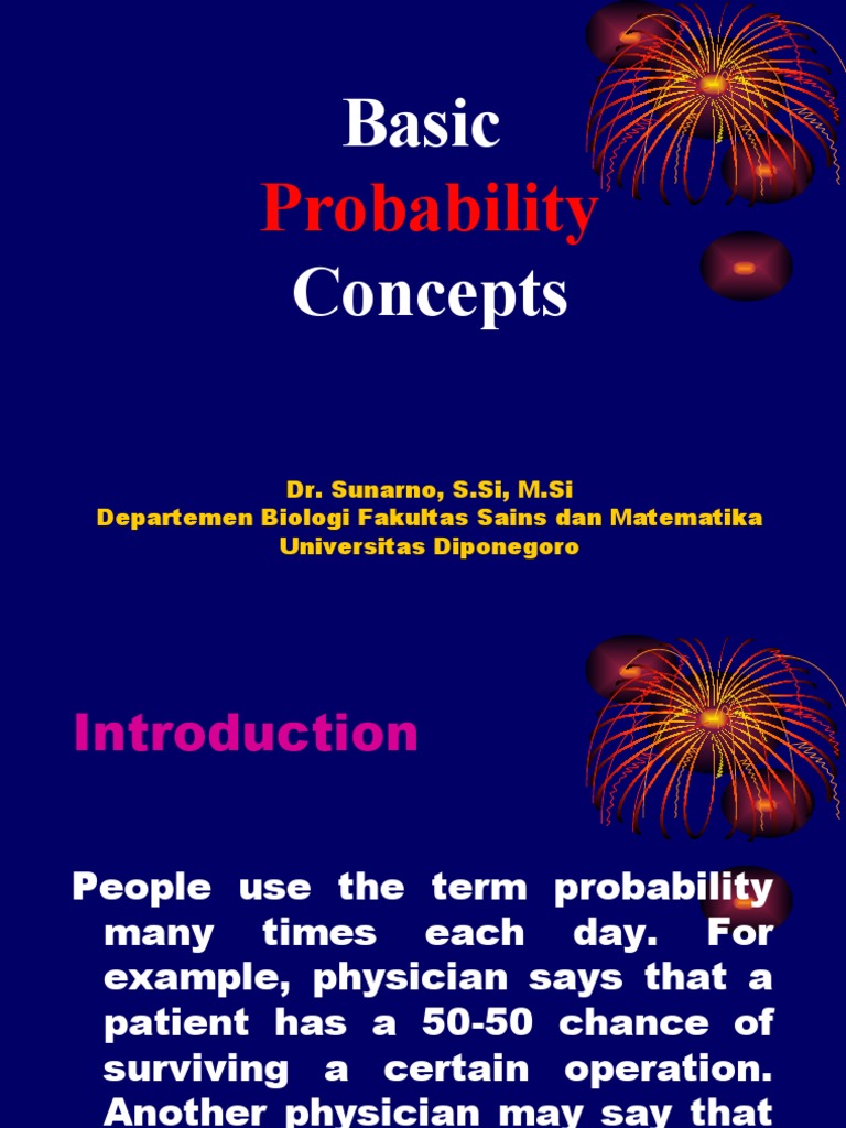 Basic Probability Concepts Explained | PDF | Probability | Probability Theory
