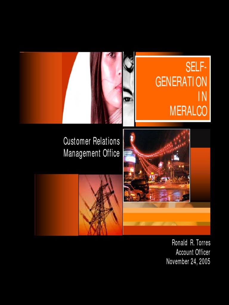 Self Generation in Meralco | PDF | Fuel Oil | Kilowatt Hour