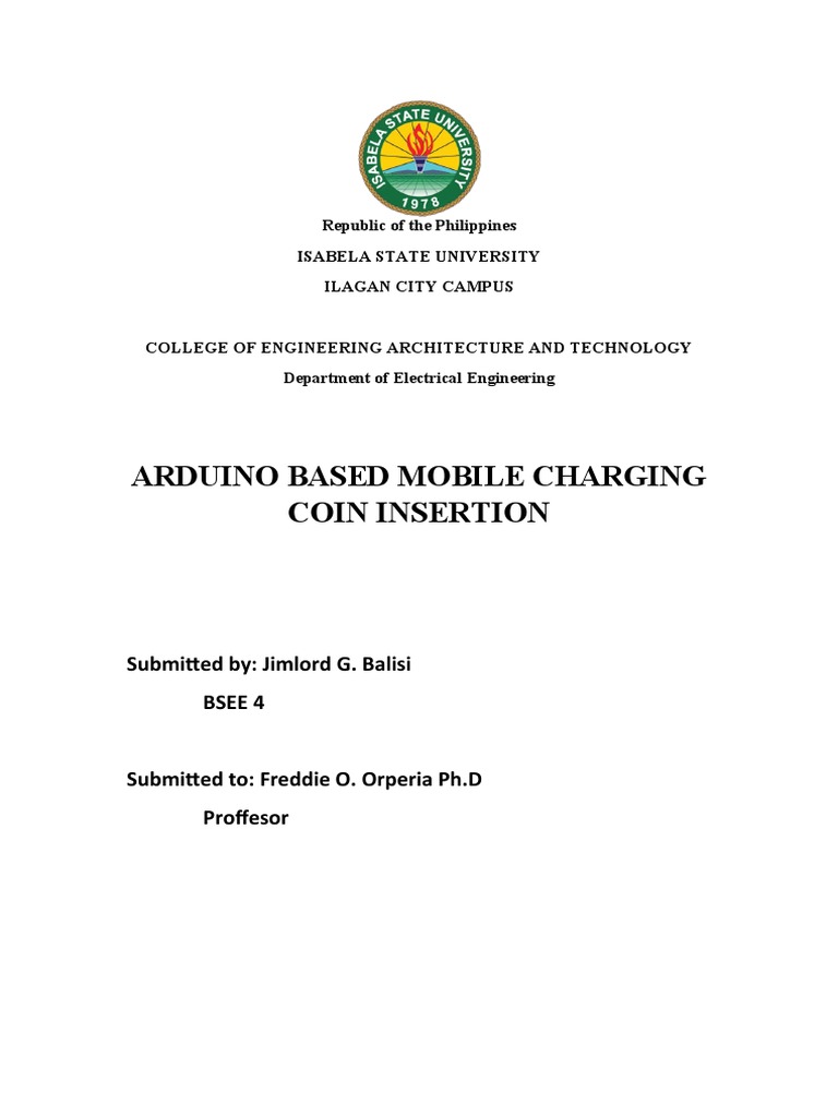 Arduino Mobile Charging Coin System | PDF