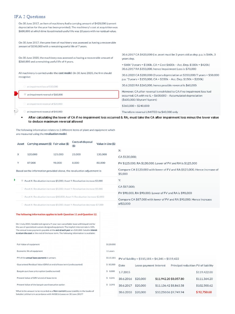 IFA2 Questions | PDF