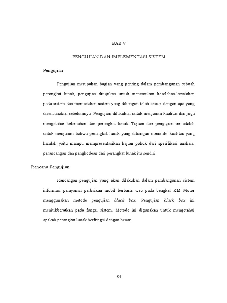 Contoh Black Box Testing | PDF