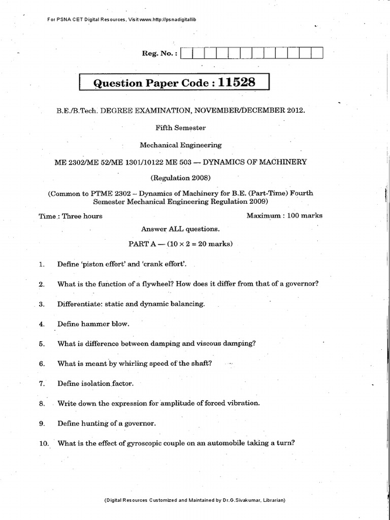 For PSNA CET Digital Resources, Visit WWW - Http://psnadigitallib | PDF