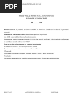 Proces Verbal Instruire Personal | PDF