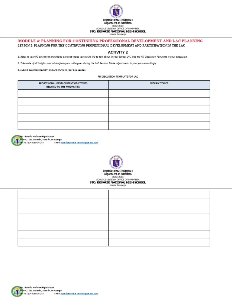 MODULE 4 Lesson 2 Activity 2 | PDF