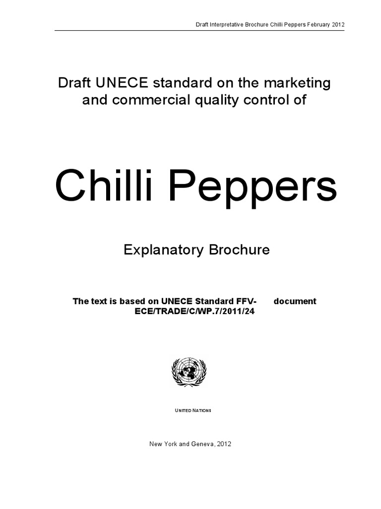 Chilli Peppers Brochure | PDF | Capsicum | Engineering Tolerance