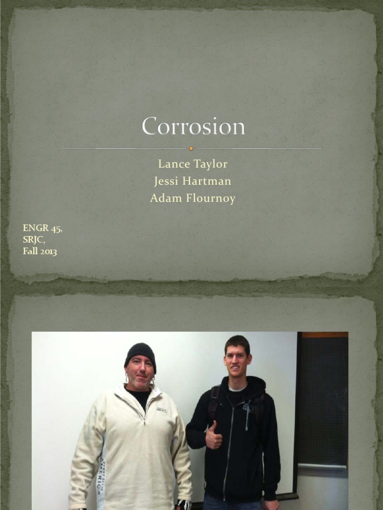 Lance Taylor Jessi Hartman Adam Flournoy: ENGR 45, SRJC, Fall 2013 ...