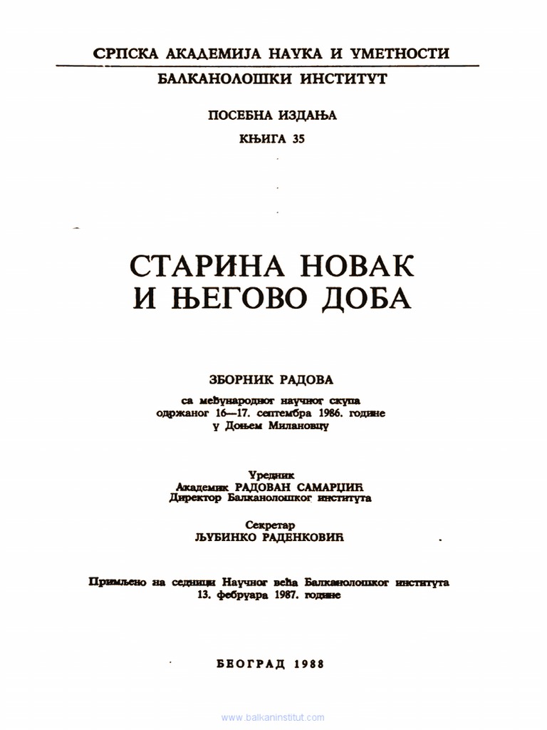Starina Novak | PDF