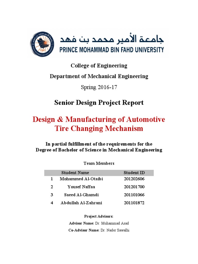 Automotive Tire Changing Mechanism Design | PDF | Gear | Drill