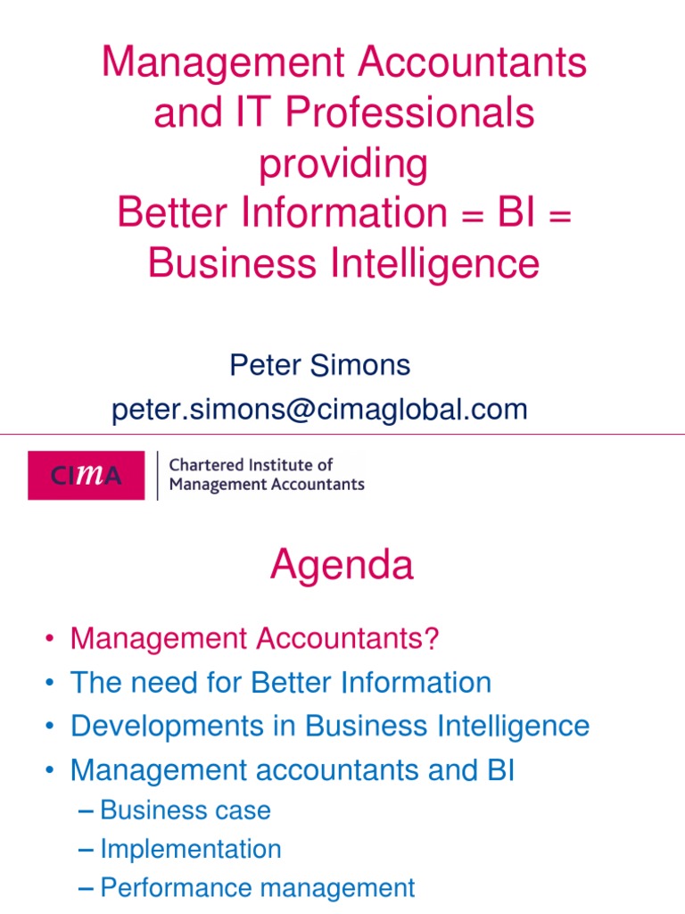 Management Accountants and IT Professionals Providing Better ...