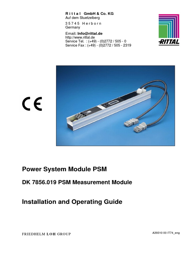 DK7856019 - Rittal PSM Measurement Module Power System Module | PDF ...