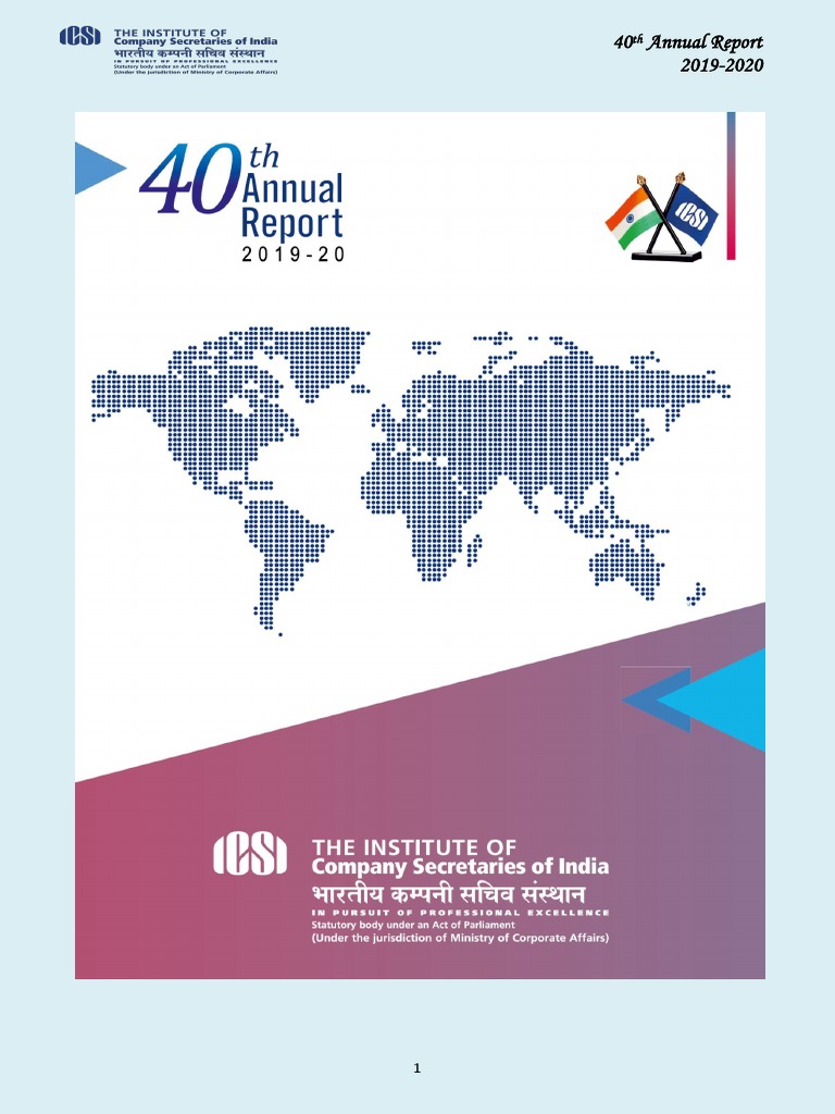ICSI Annual Report 2019 2020 | PDF | Corporate Social Responsibility | Corporate Governance