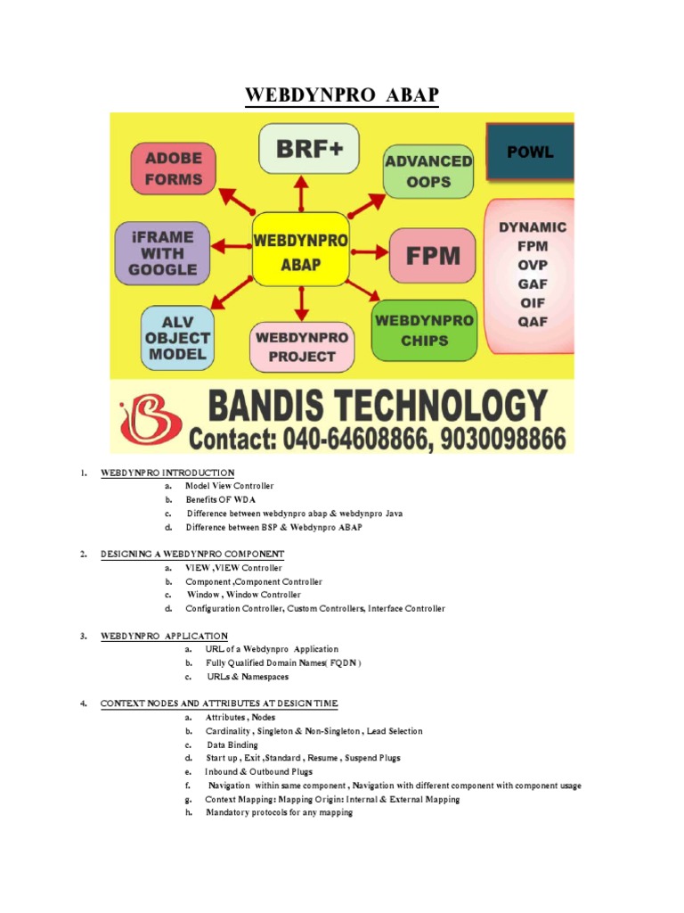 Webdynpro Abap | PDF | Class (Computer Programming) | Method (Computer Programming)