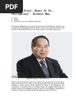 Biography Henry Sy | PDF | Philippines | Makati
