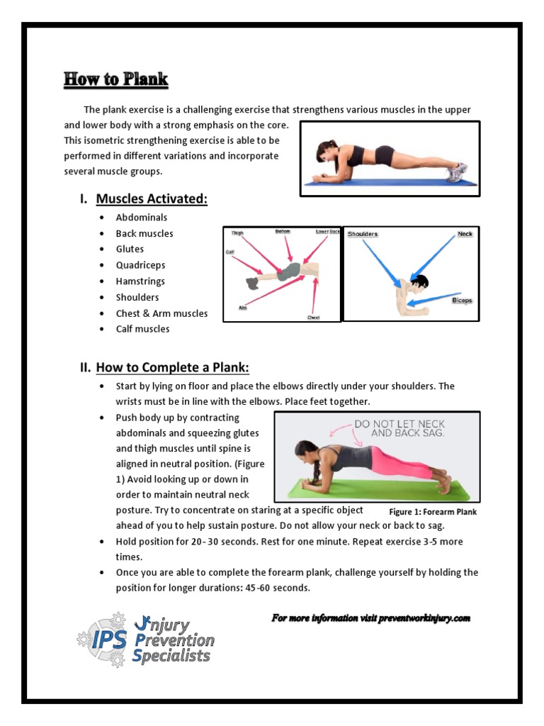 The Complete Guide to Mastering the Plank Exercise: Variations, Muscles ...