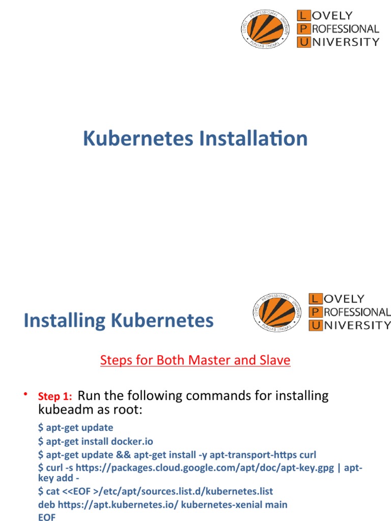 Kubernetes Installation | PDF