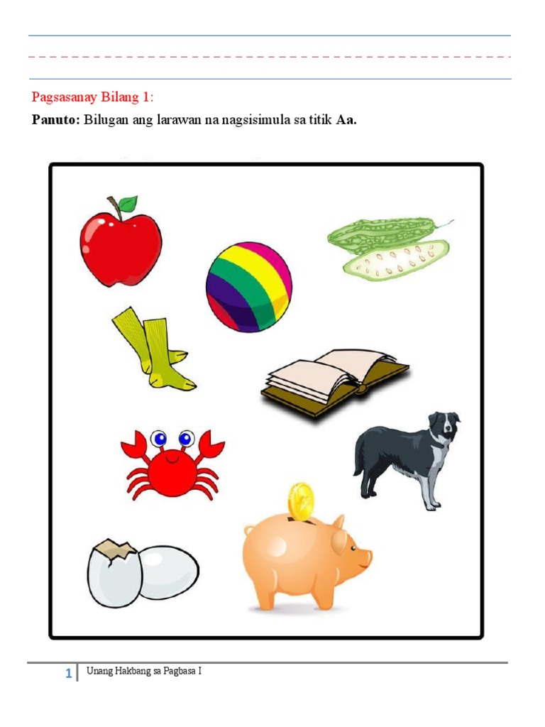 Pagsasanay Sa Pagbasa I | PDF