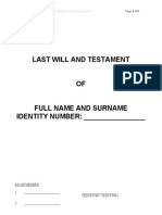 Australian Legal Will Template | PDF | Will And Testament | Private Law