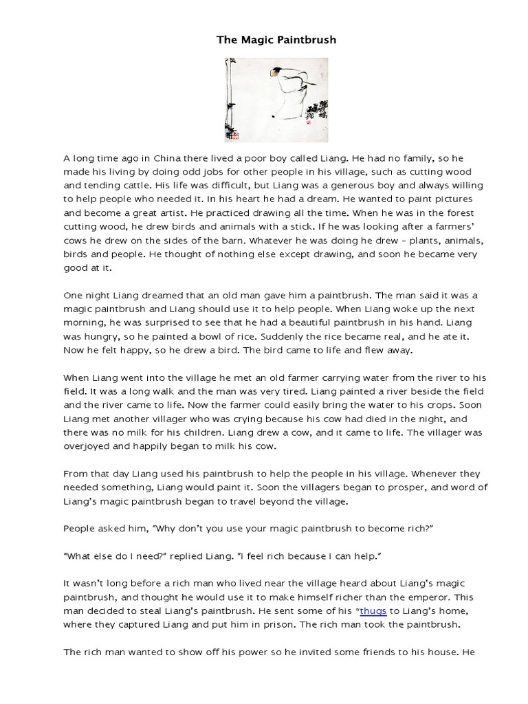 The Magic Paintbrush: Thugs | PDF | Tomato | Vegetables