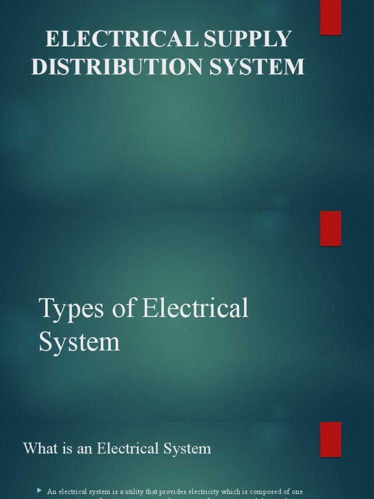 Types of Electrical Supply Systems | PDF | Electrical Wiring | Power Supply