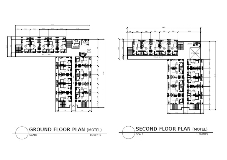 Second Floor Plan Ground Floor Plan: (Motel) (Motel) | PDF | Queensland ...