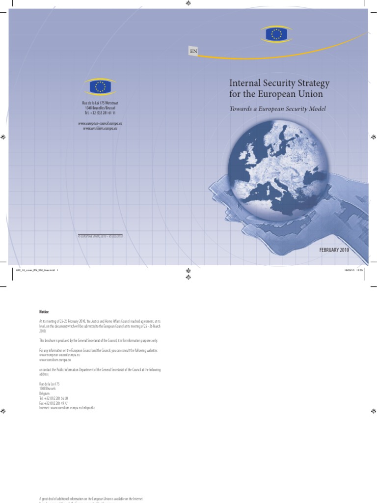 Internal Security Strategy For The European Union | PDF | European ...