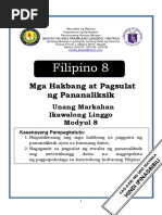 Filipino 8 - Module 8 | PDF