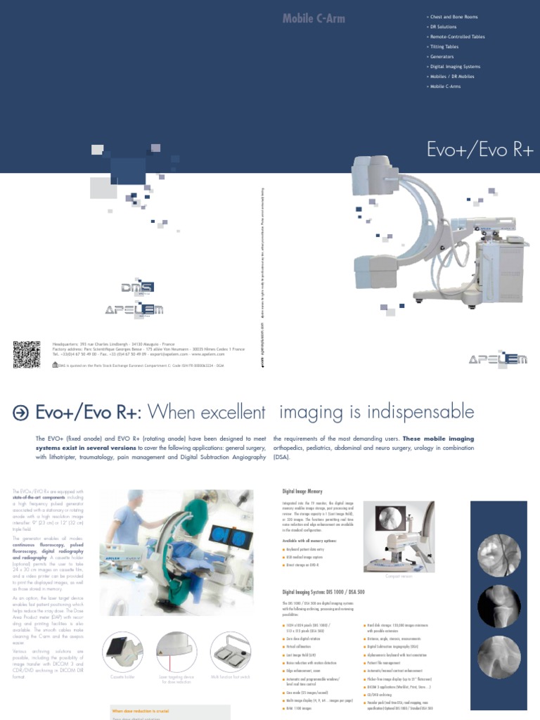 Evo+/Evo R+: Mobile C-Arm | PDF | Radiography | Imaging