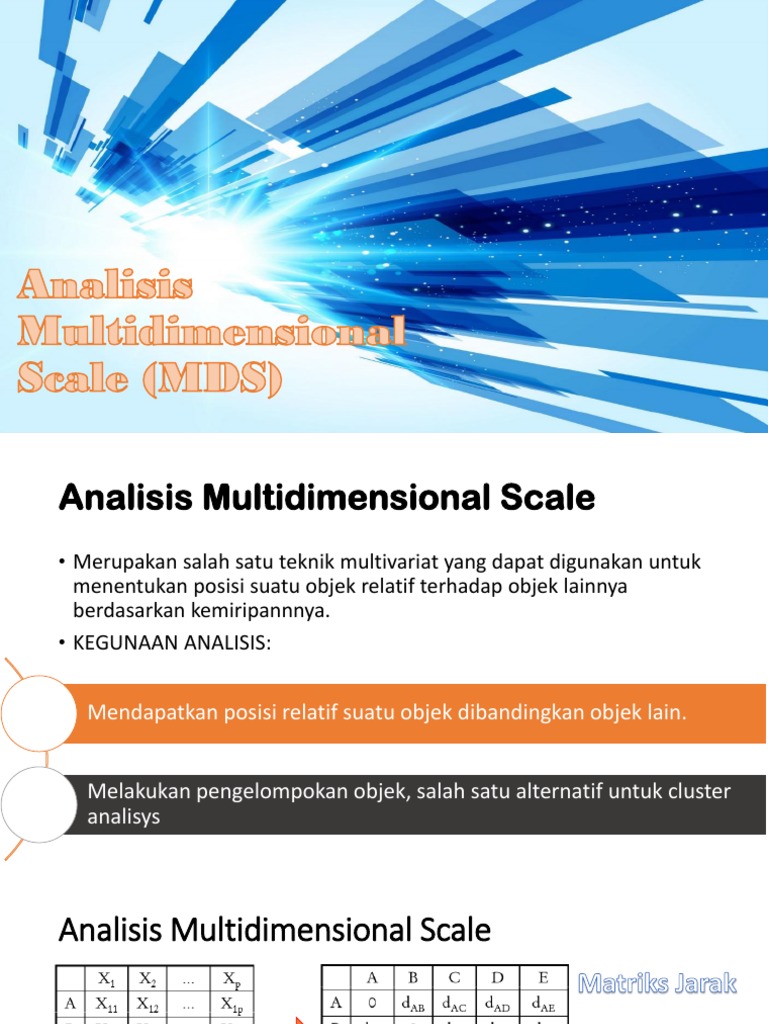 Analisis Multidimensional Scale MDS | PDF