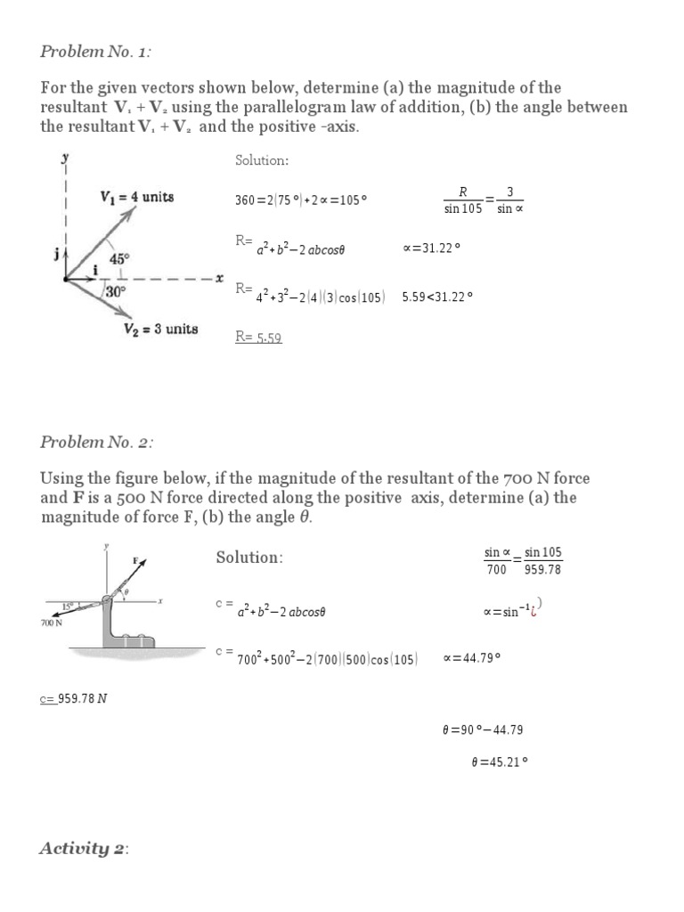 Assignment Stat | PDF | Euclidean Vector | Force