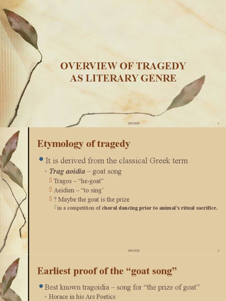 Lesson 1 - Overview of Tragedy | PDF | Tragedy | Sophocles