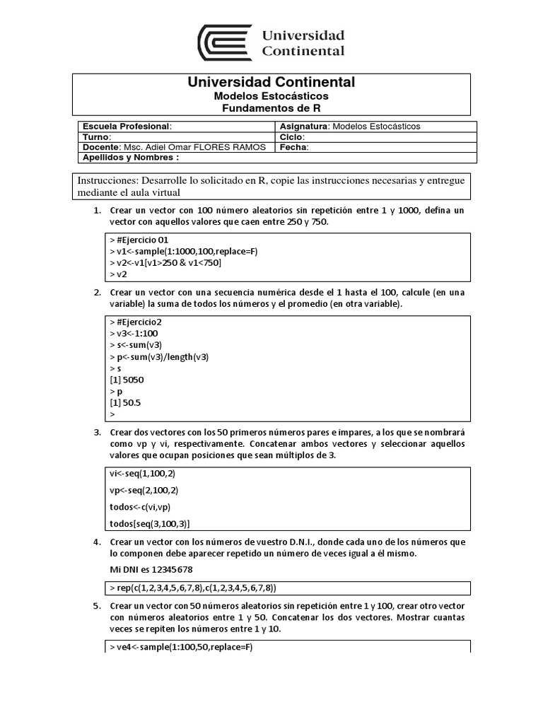 Práctica 02 - Solucionario | PDF