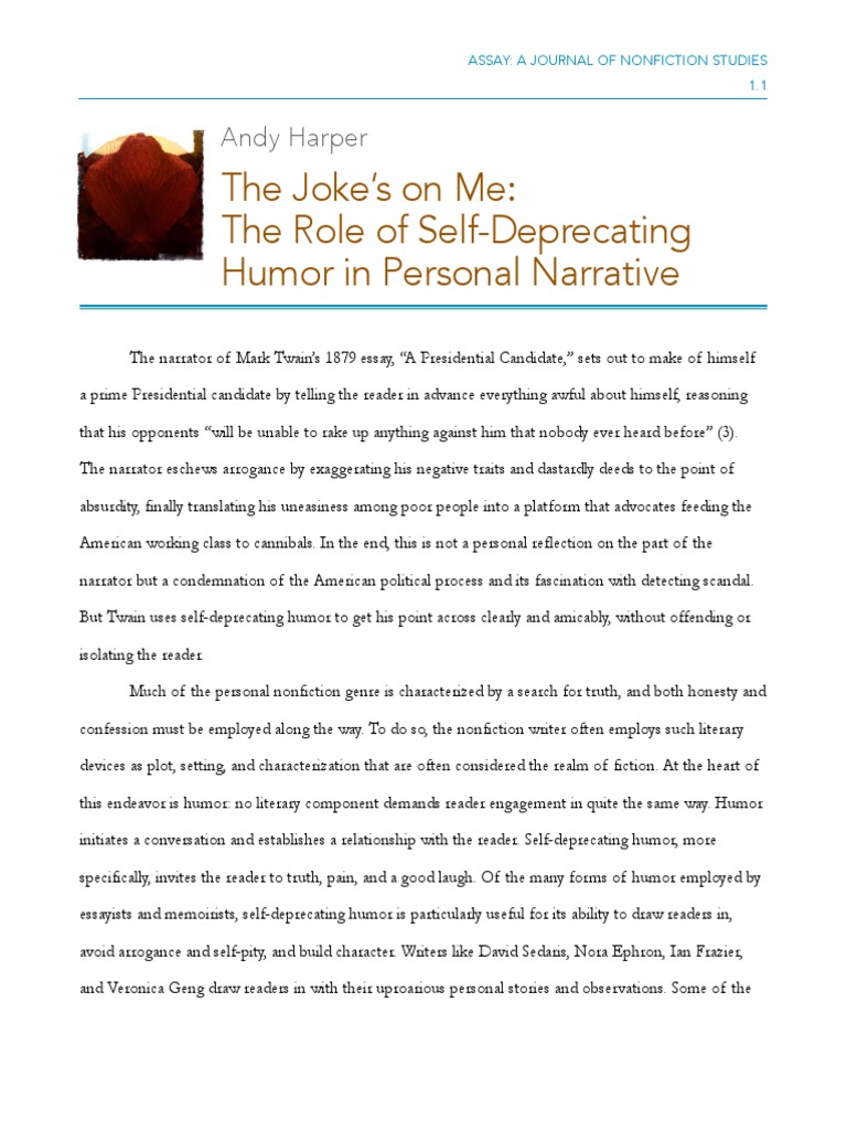 The Joke's On Me: The Role of Self-Deprecating Humor in Personal ...