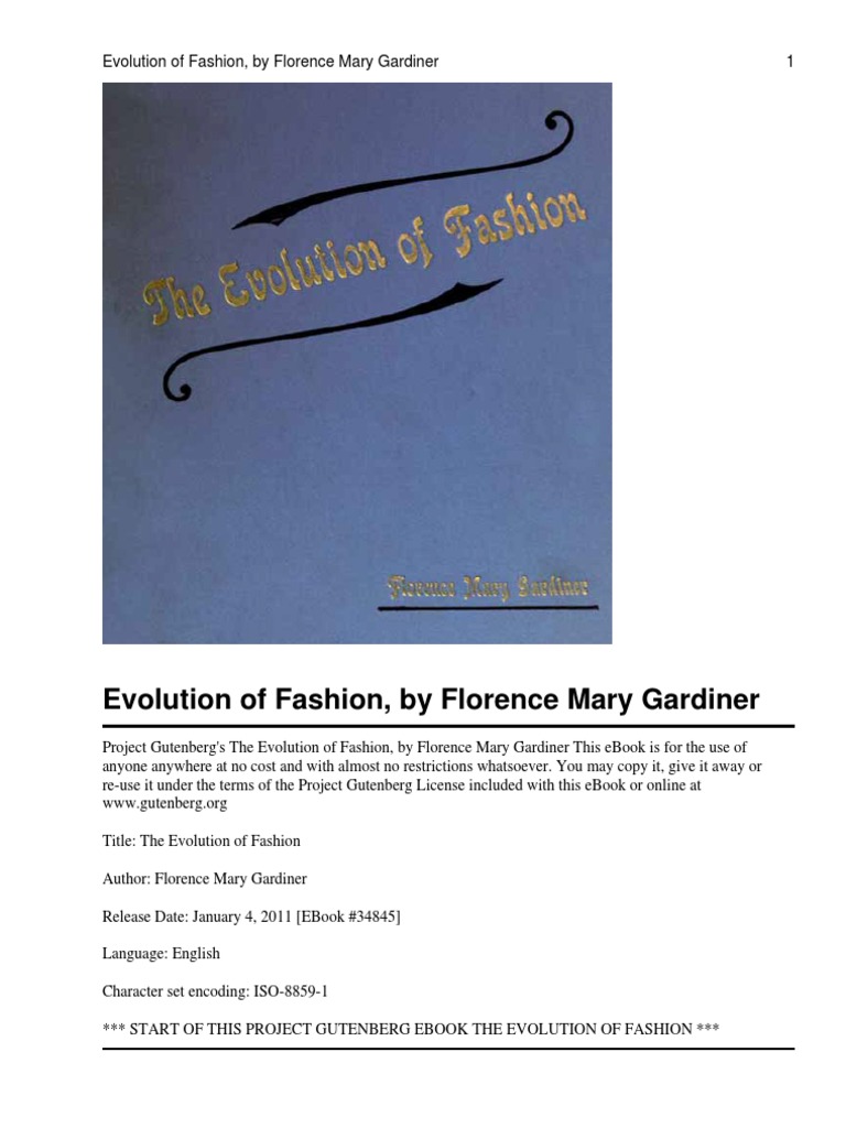 The Evolution of Fashion | PDF | Dress | Clothing