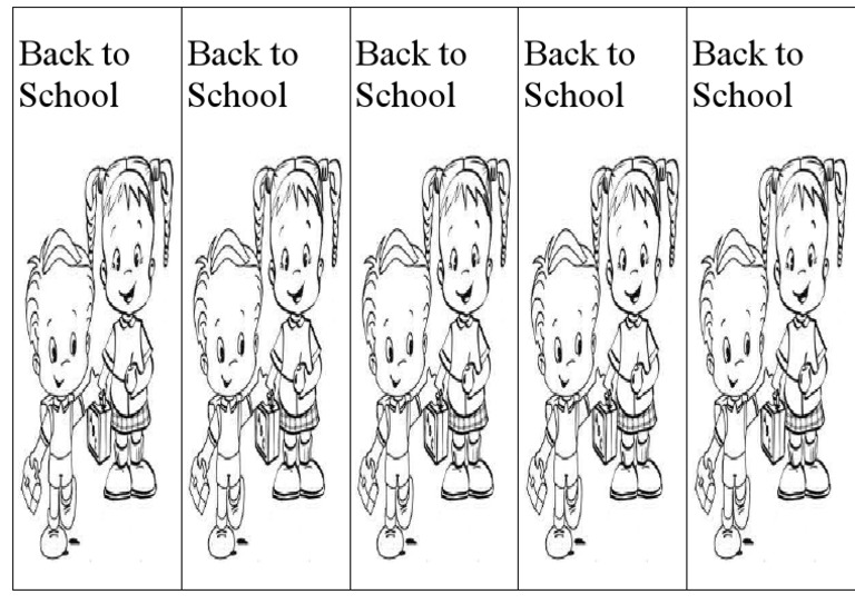 Back To School - Bookmark | PDF