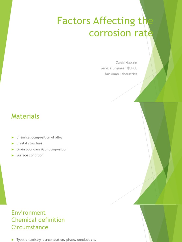 Factors Affecting The Corrosion | PDF