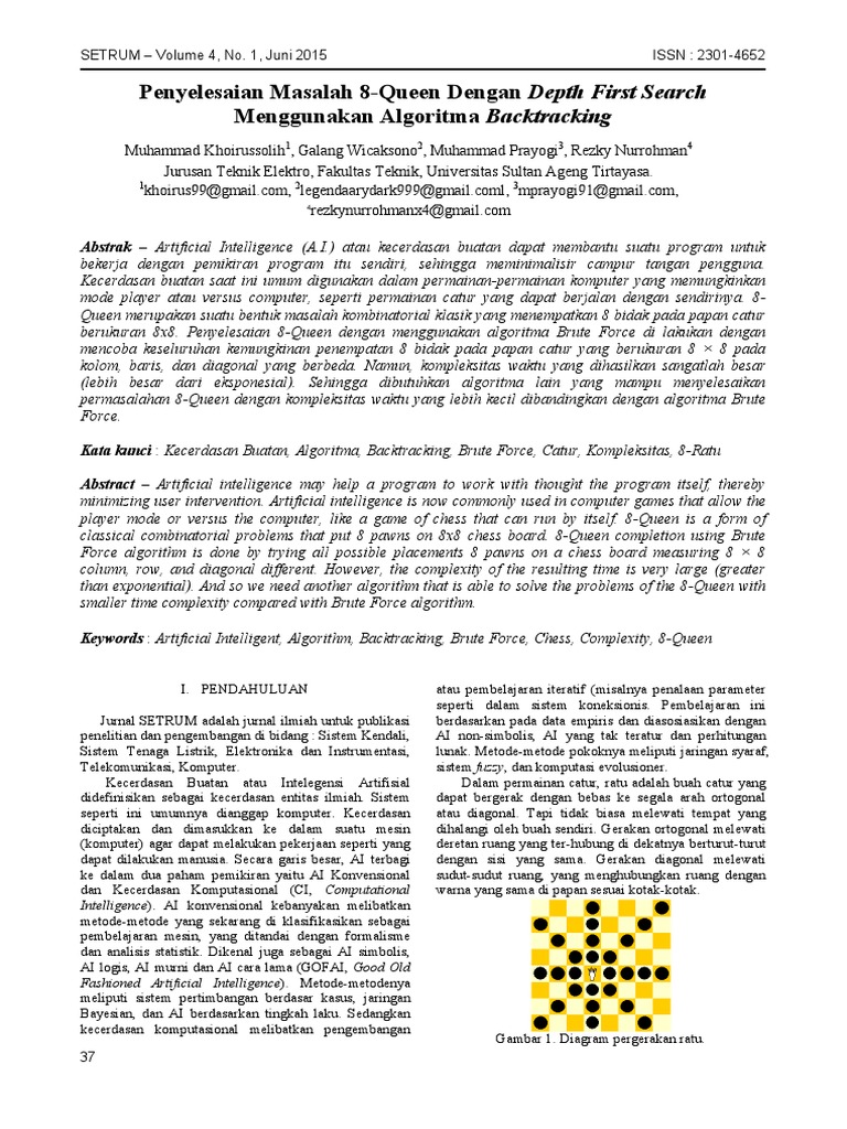 The 8-Queen Problem PDF | PDF