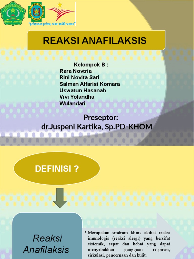 Reaksi Anafilaksis | PDF