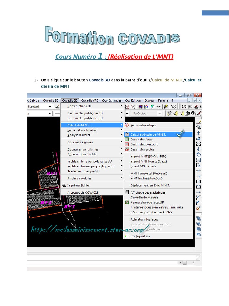 Covadis Formation MNT | PDF