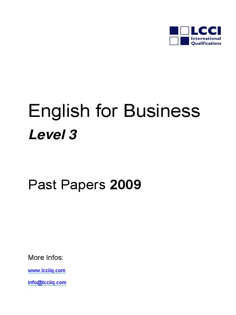 LCCI Level 3 2009 Tests PDF | PDF | Cheque | Coffee