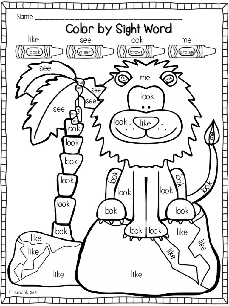 Lion Colour by Number | PDF