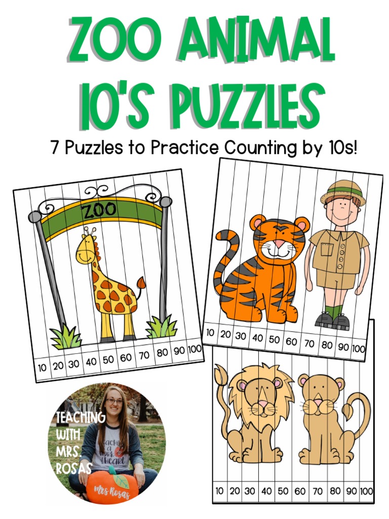 7 Puzzles To Practice Counting by 10s! | PDF