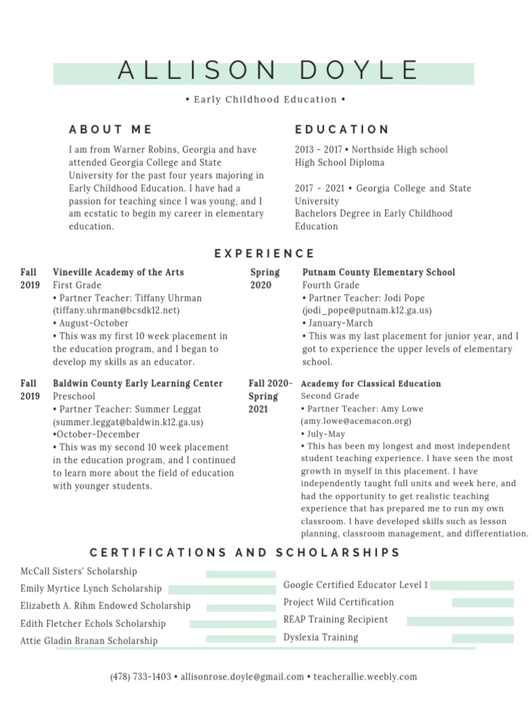 Allison Doyle 1 | PDF | Teachers | Students