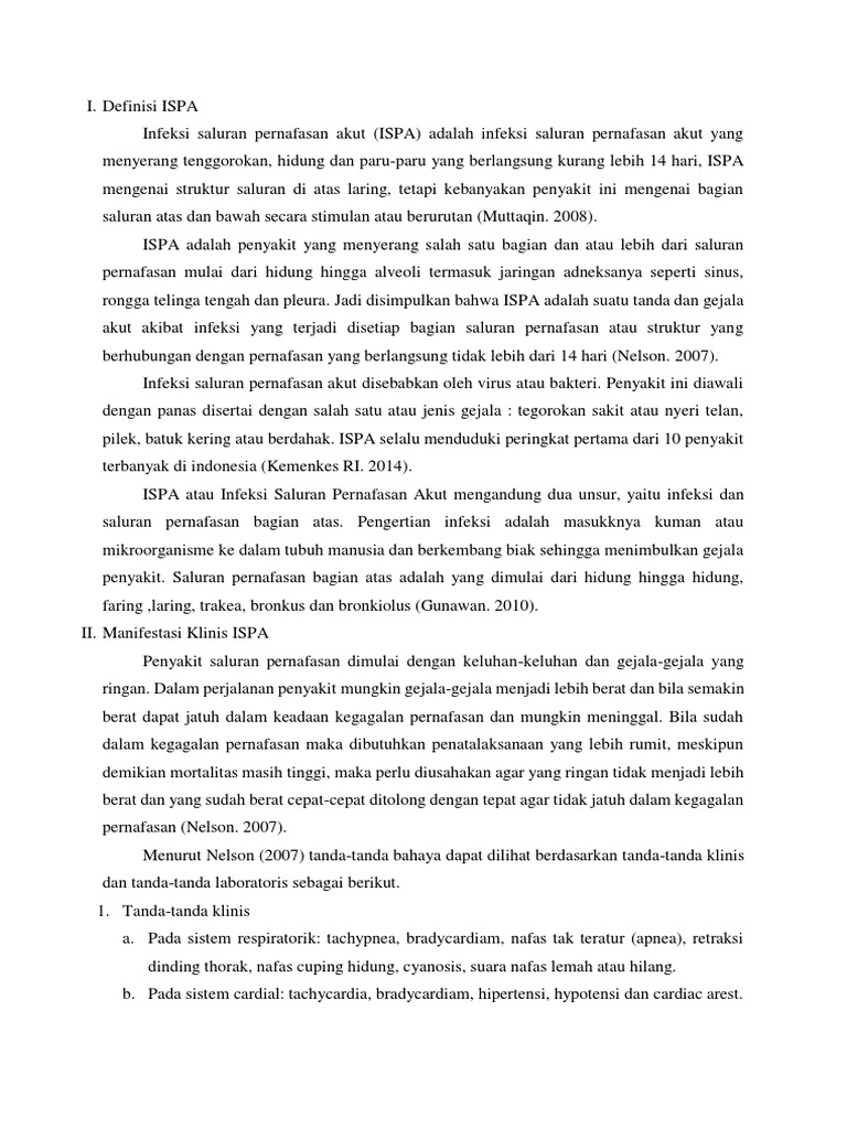 Panduan ISPA untuk Tenaga Medis | PDF