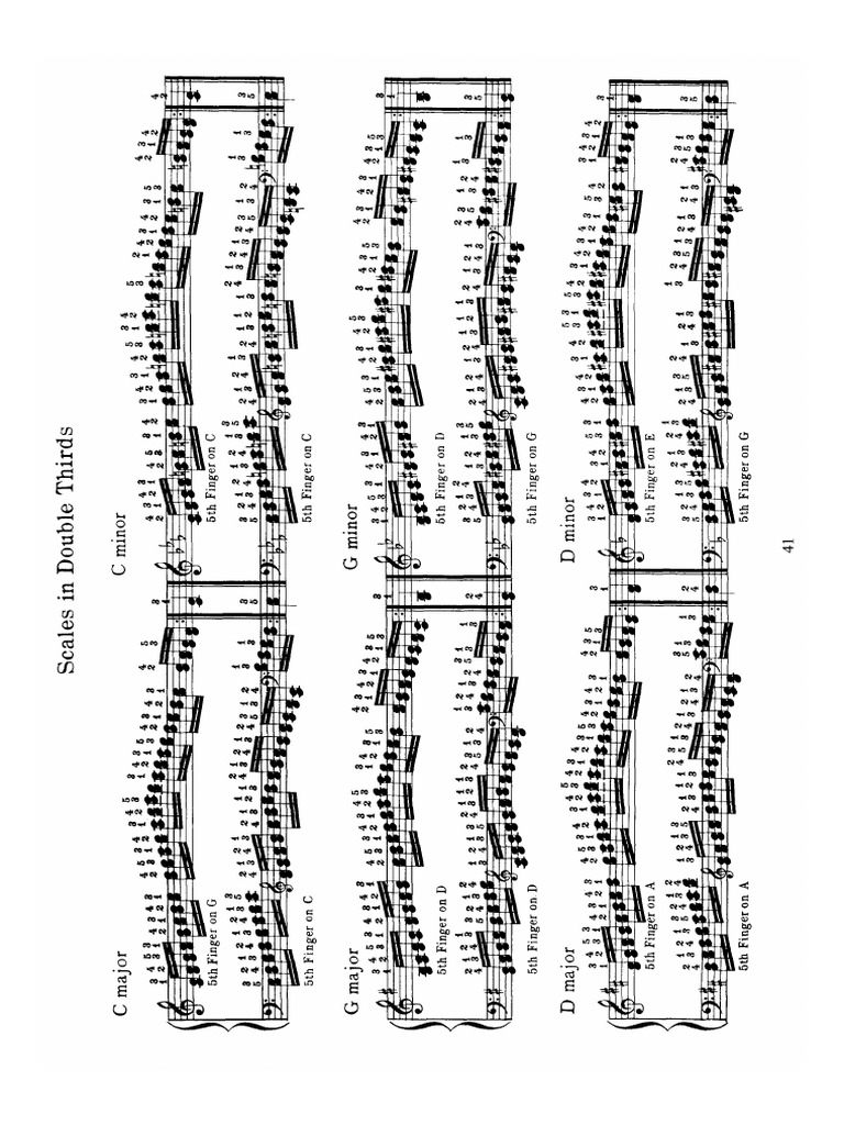 Scales in Double Thirds PDF | PDF