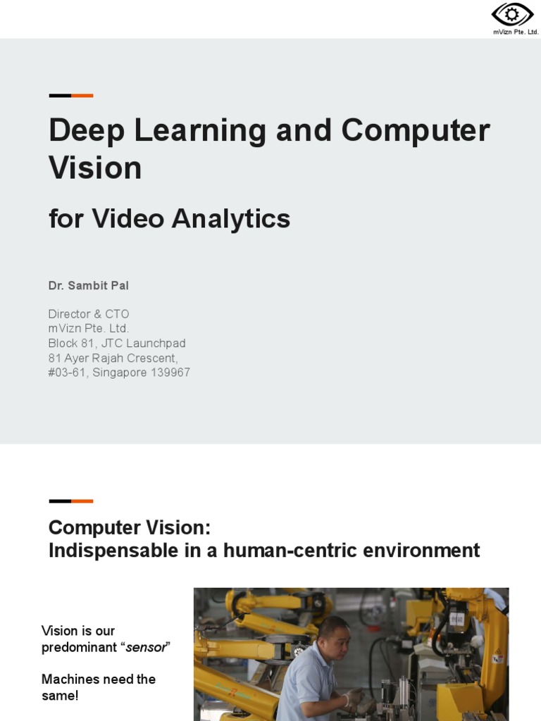 Deep Learning and Computer Vision For Video Analytics | PDF | Computer ...
