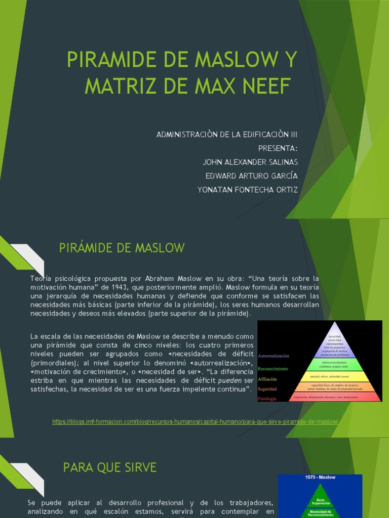 Maslow y Max Neef | PDF | Conceptos psicologicos | Acción (filosofía)