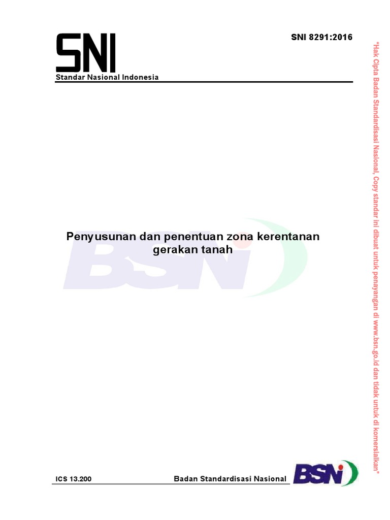 Sni 8291-2016 | PDF
