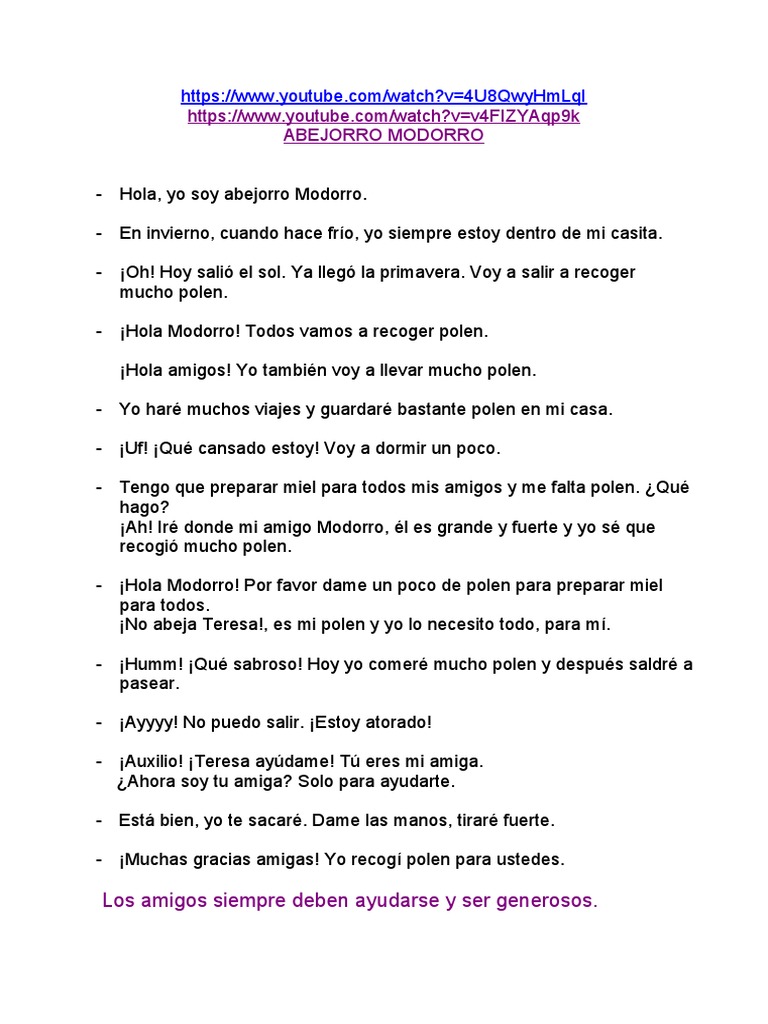 Abejorro Modorro | PDF