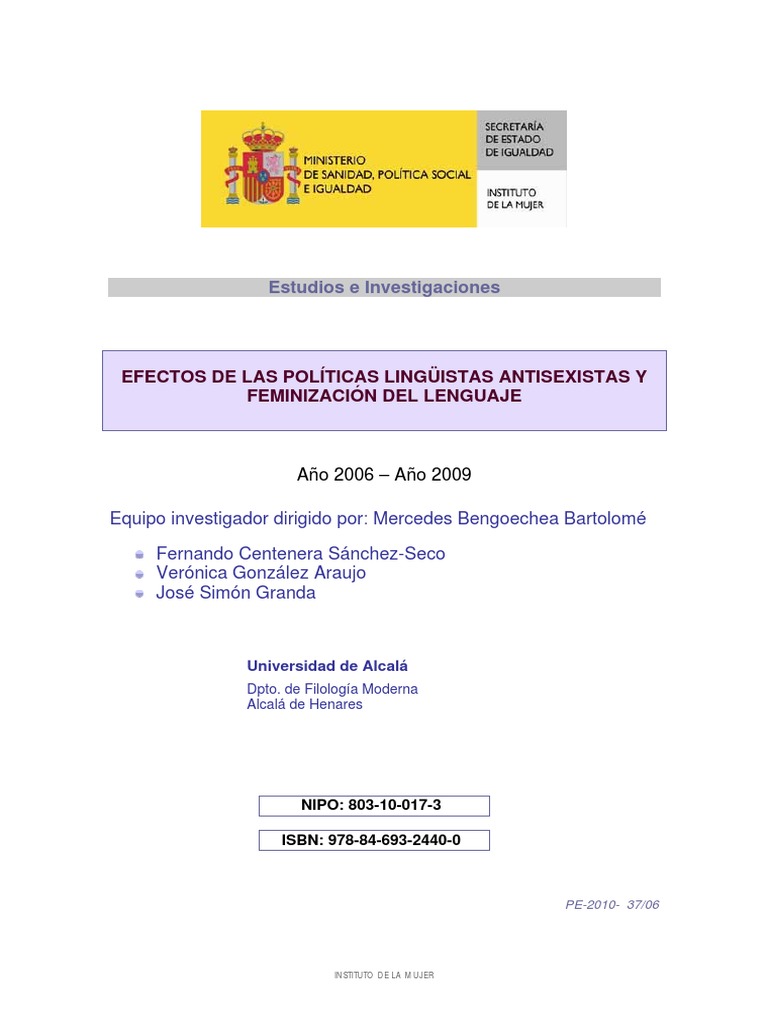 Mercedes Bengoechea Bartolomé - Efectos de Las Políticas Lingüistas ...