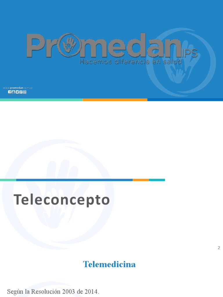 Presentacion TELECONCEPTOS PROMEDAN | PDF | Medicina CLINICA | Medicina